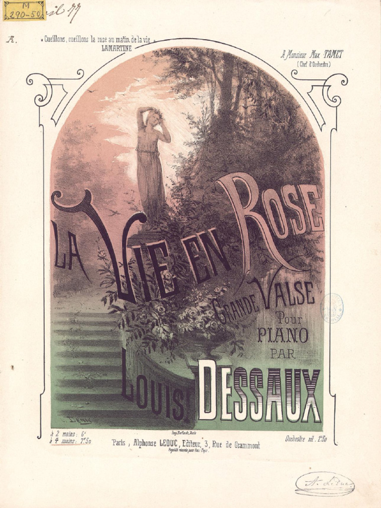 IMSLP406743 PMLP658539 Dessaux Vie en Rose 2 Pf4h ArrThuillier BDH | PDF