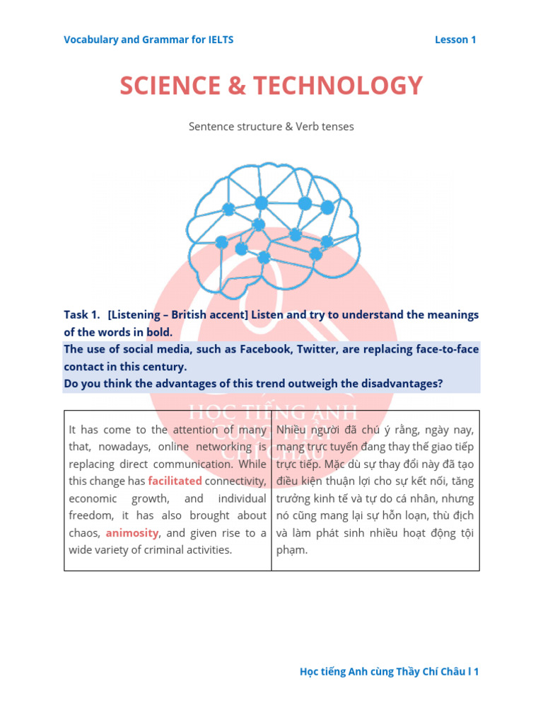 LESSON 1 - Students' | PDF