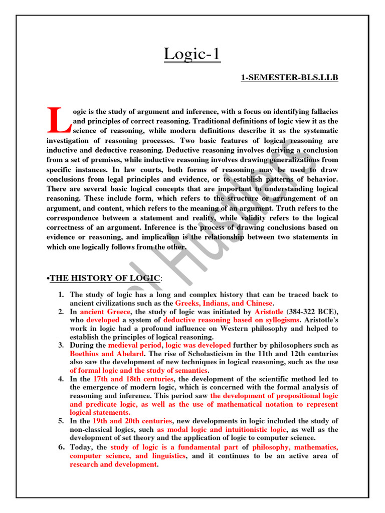 Logic 2 | PDF | Logic | Argument