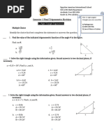 Grade 10 2d Trigonometry | PDF