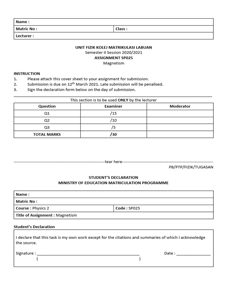 Soalan Assignment SP025 | PDF