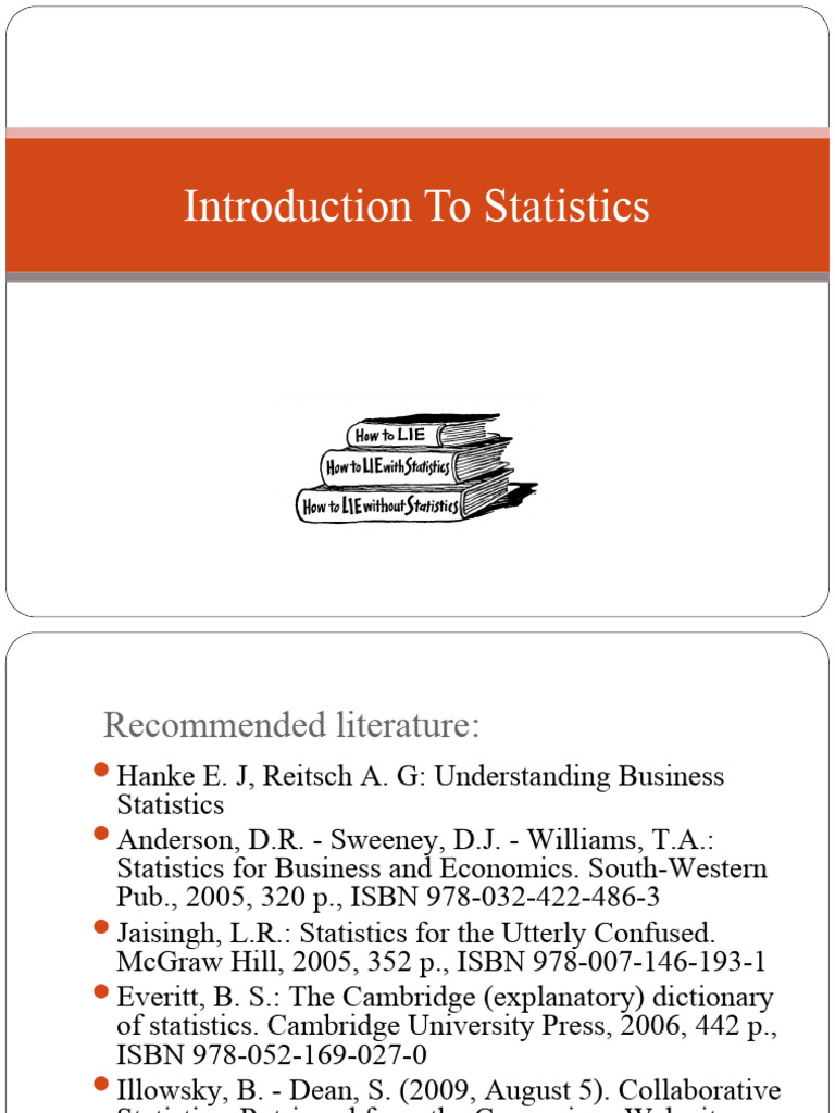 Introduction To Statistics | PDF | Sampling (Statistics) | Statistics