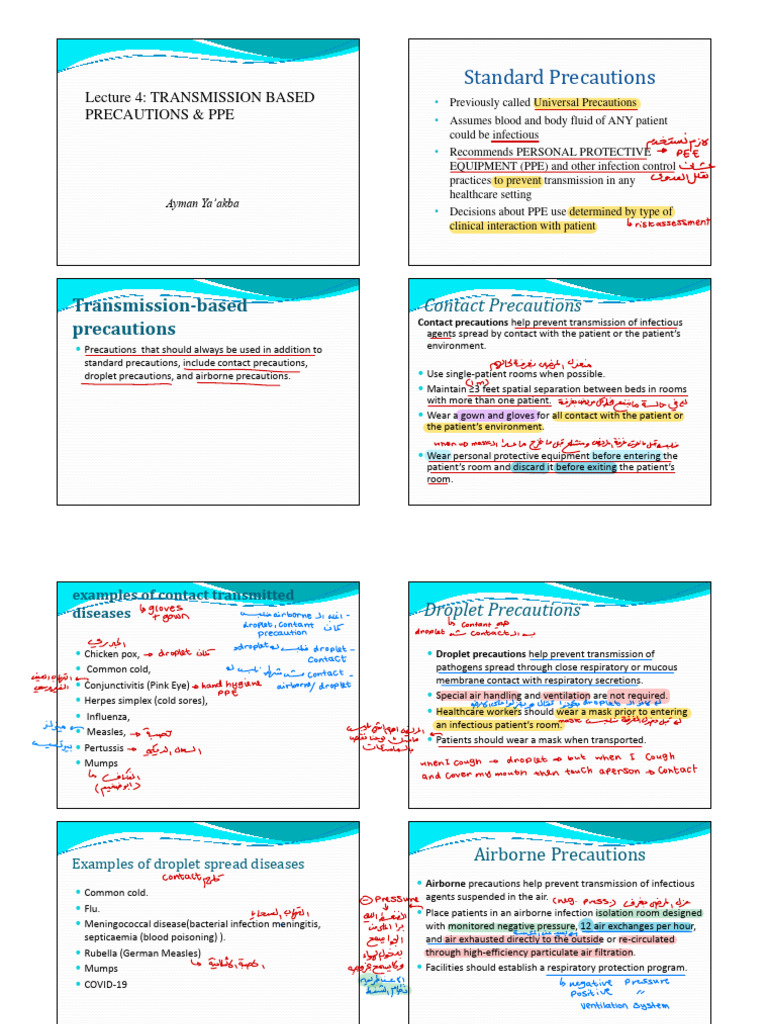 L4 Infection Control Ppe And Tbp Pdf Personal Protective Equipment