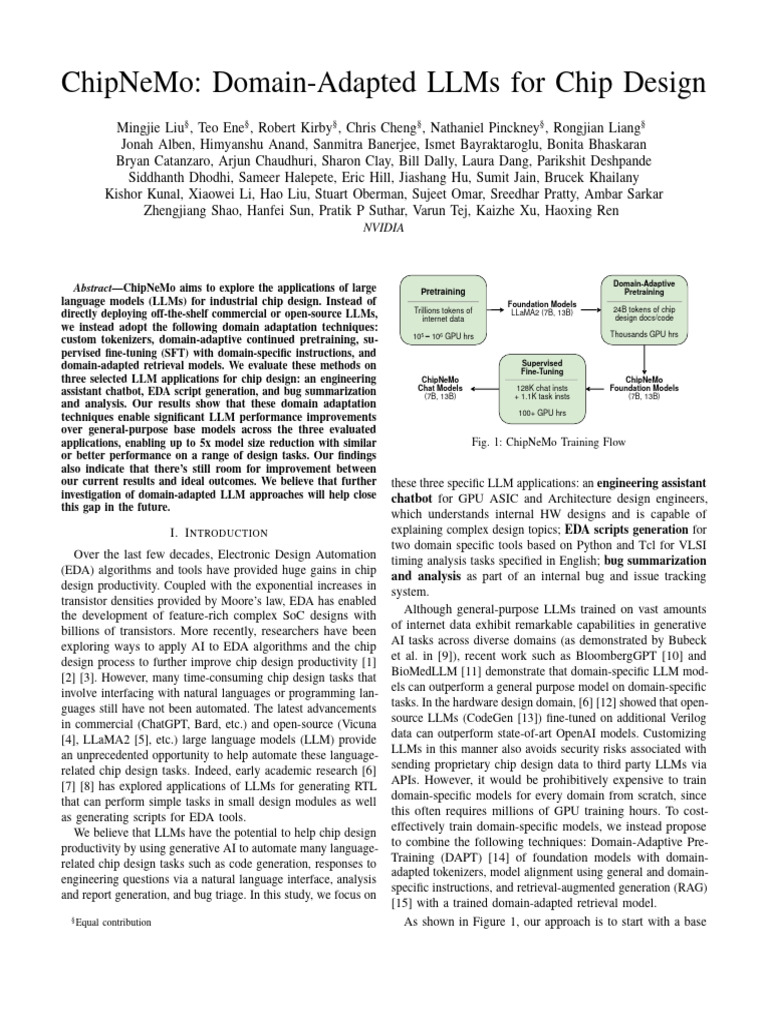 LLM in Chip Design | PDF | Information Retrieval | Software Bug