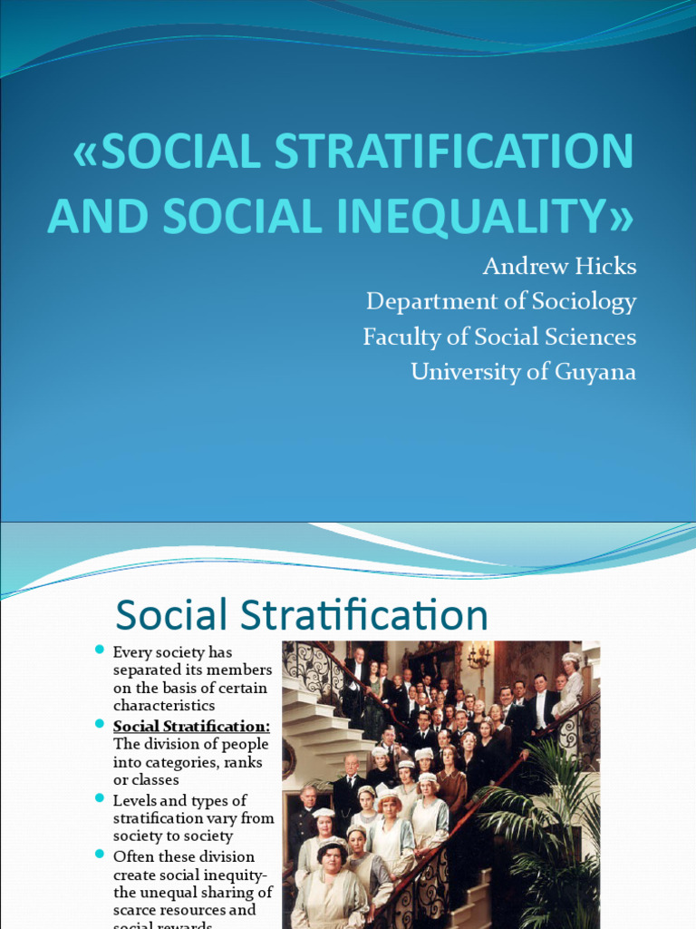 Social Stratification B | PDF | Social Stratification | Social Status