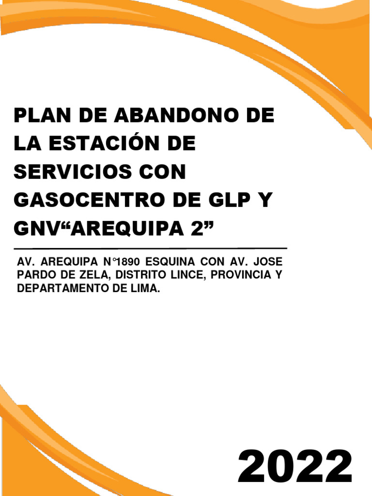 Plan de Abandono Eess Arequipa 2 14.09.2022 Mod | PDF | Entorno natural | Naturaleza