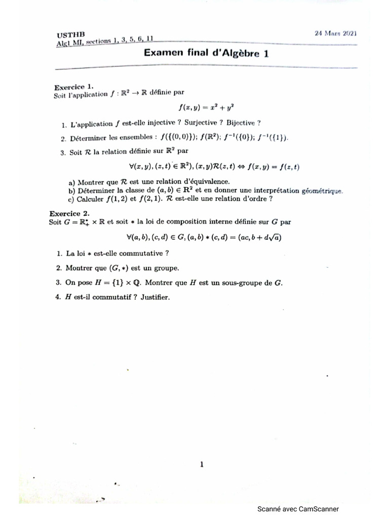 Examen Final 2021 | PDF