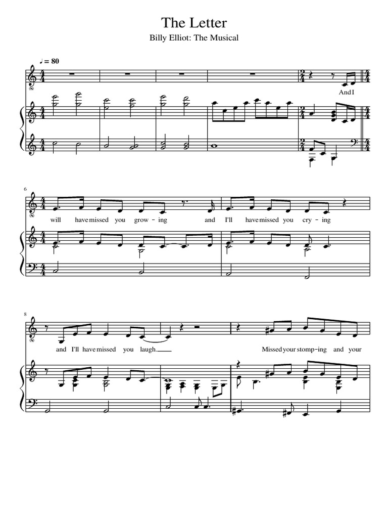 The Letter - Sheet Music | PDF