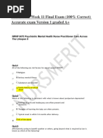 Study Guide PMHNP Must Know Exam Topics Cheat Sheet: by Via | PDF ...