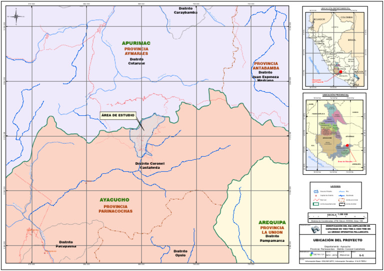 Mapa 1-1 Ubicación Del Proyecto | PDF | Perú