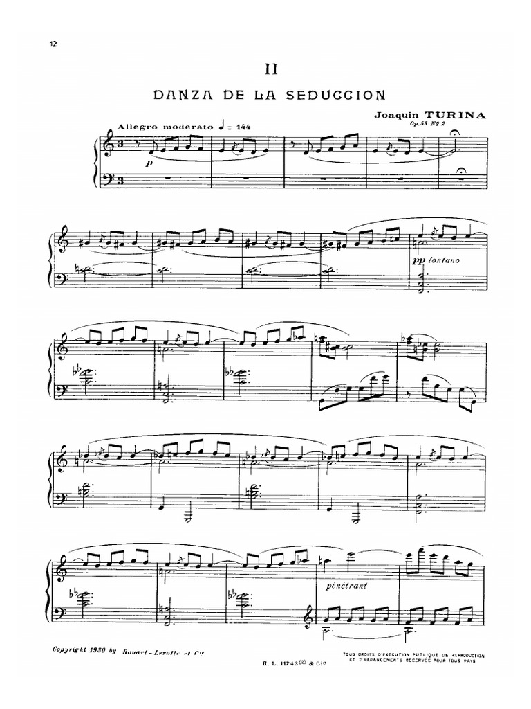TURINA Danza de la seducción | PDF