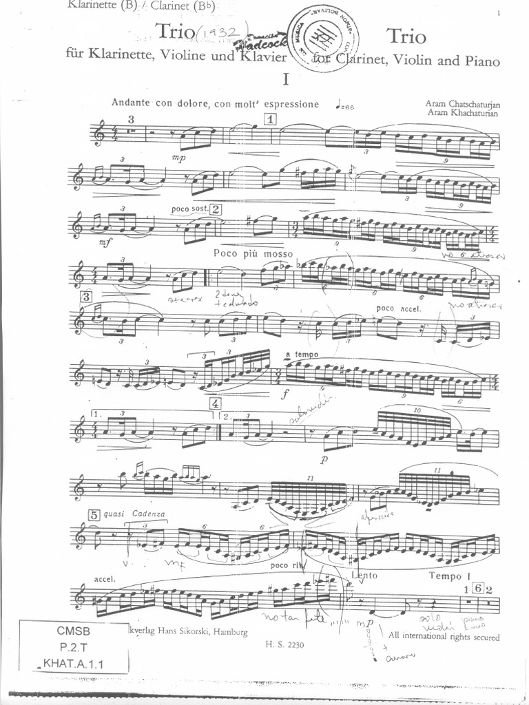Kchaturian Trío | PDF