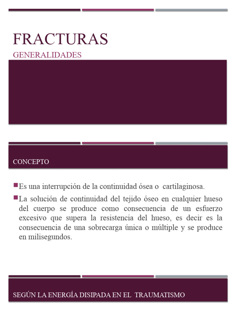Fracturas | PDF | Hueso | Sistema musculoesquelético