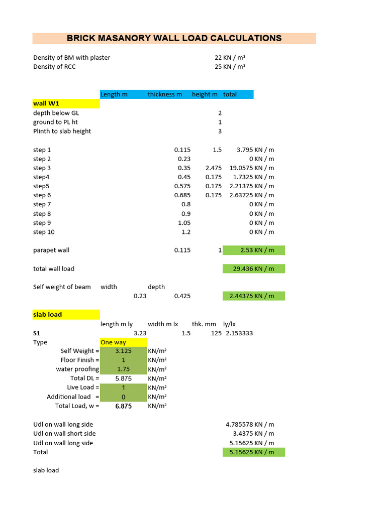 2015-27-Ed4-Brick Masnory Wall Load Calc. | PDF | Environmental Design ...