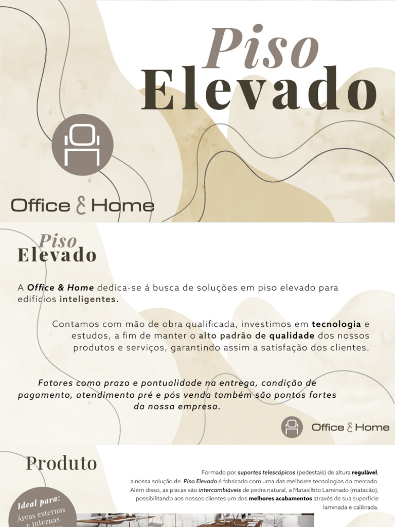 Apresentacao Piso Elevado | PDF | Engenharia Civil | Projeto arquitetônico