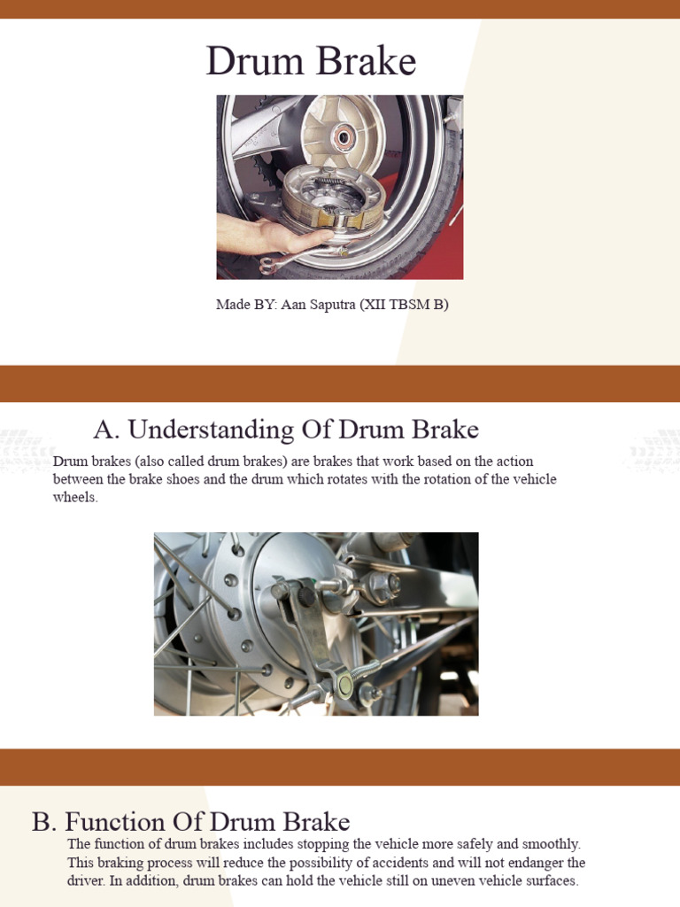 Single Leading Shoe Drum Brake Overview | PDF