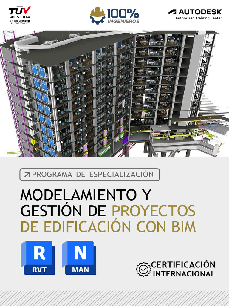 Brochure Modelamiento y Gestión de Proyectos de Edificación Con Bim | PDF | Autodesk Revit ...