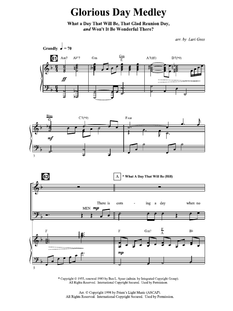 Glorious Day Medley | PDF