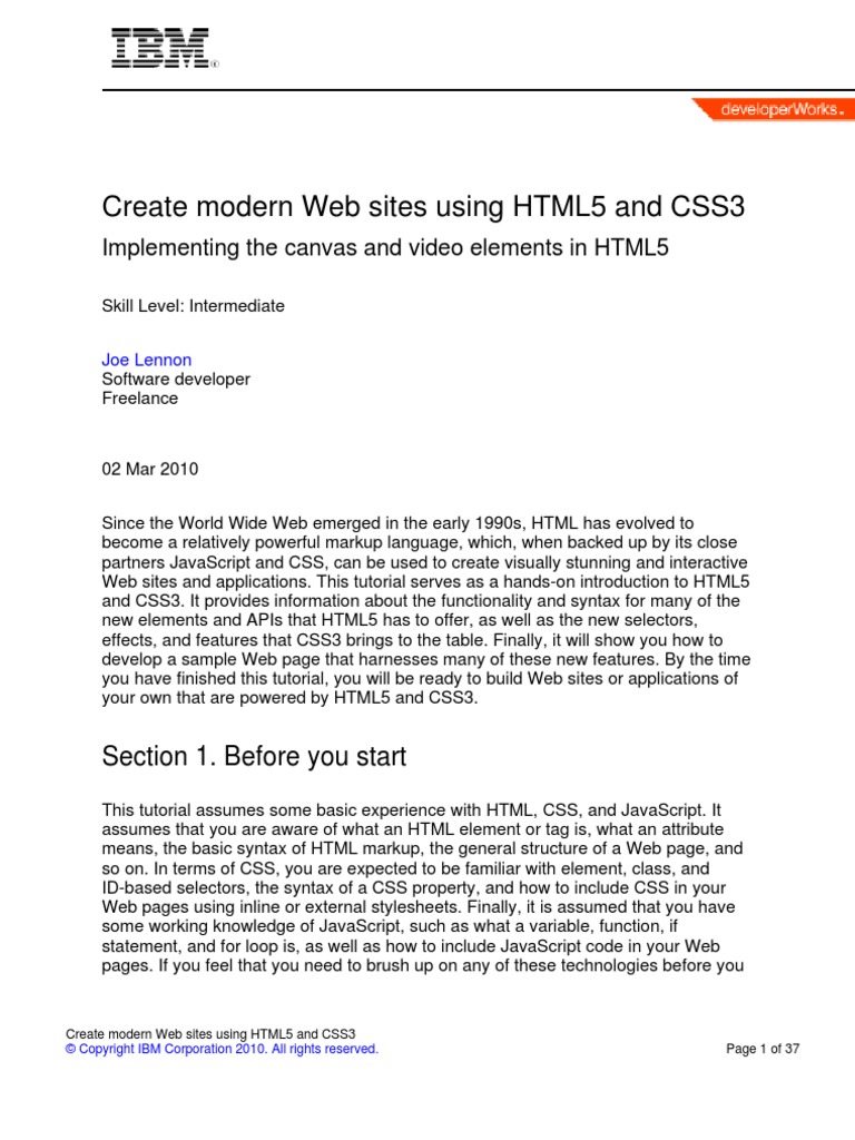Wa Html5 PDF | PDF | Cascading Style Sheets | Html5