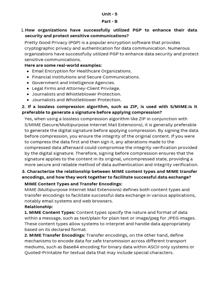 CNS Unit - 5 | PDF | Public Key Cryptography | Encryption