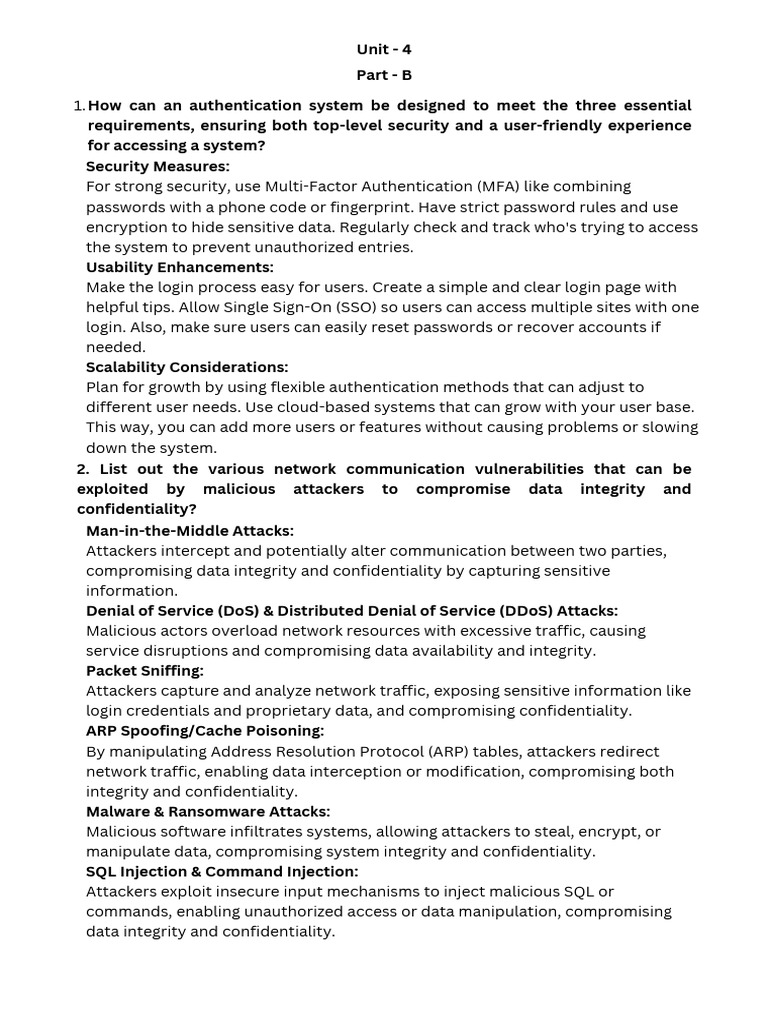 CNS Unit - 4 | PDF | Computers