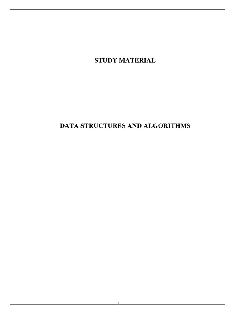Dsa Material 05 12 2020 | PDF | Algorithms | Time Complexity