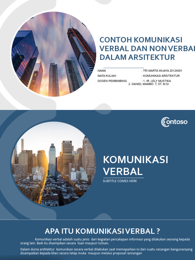 Contoh Komunikasi Verbal Dan Non Verbal Dalam Arsitektur | PDF