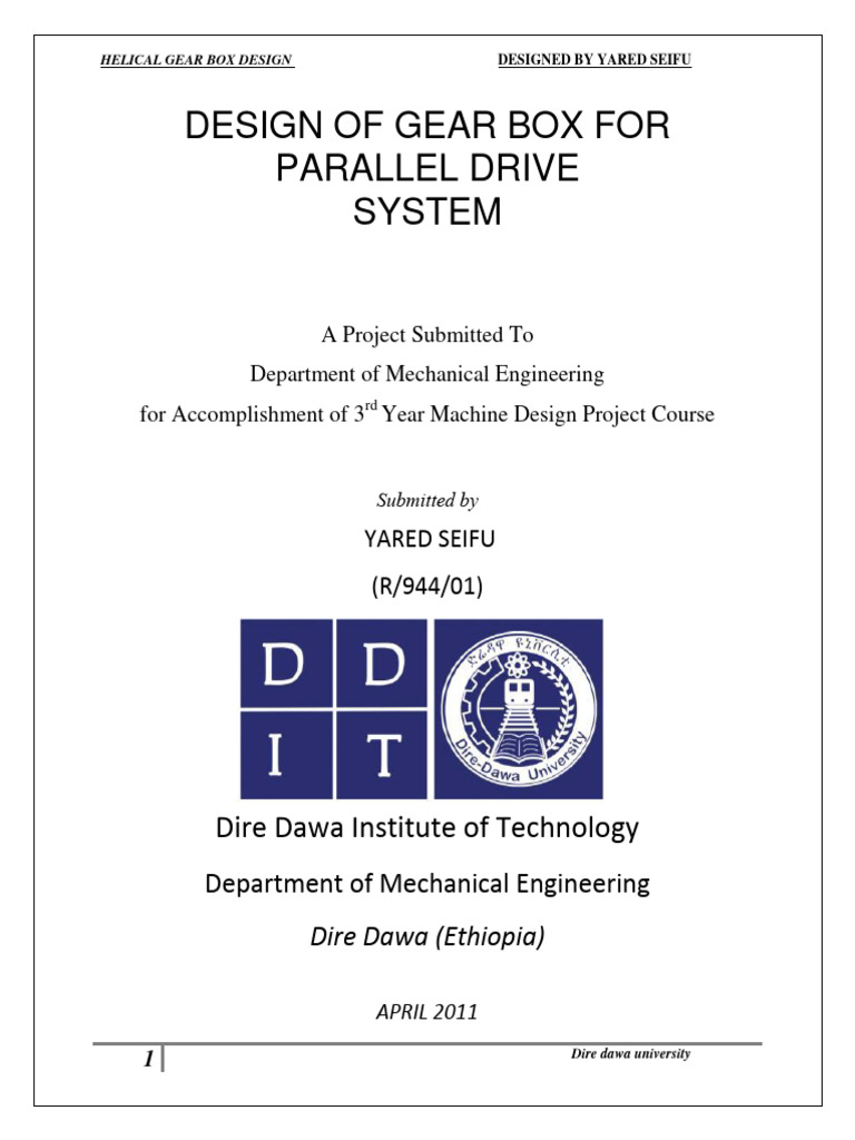 Yared Love Gear Box Design | Download Free PDF | Gear | Power (Physics)