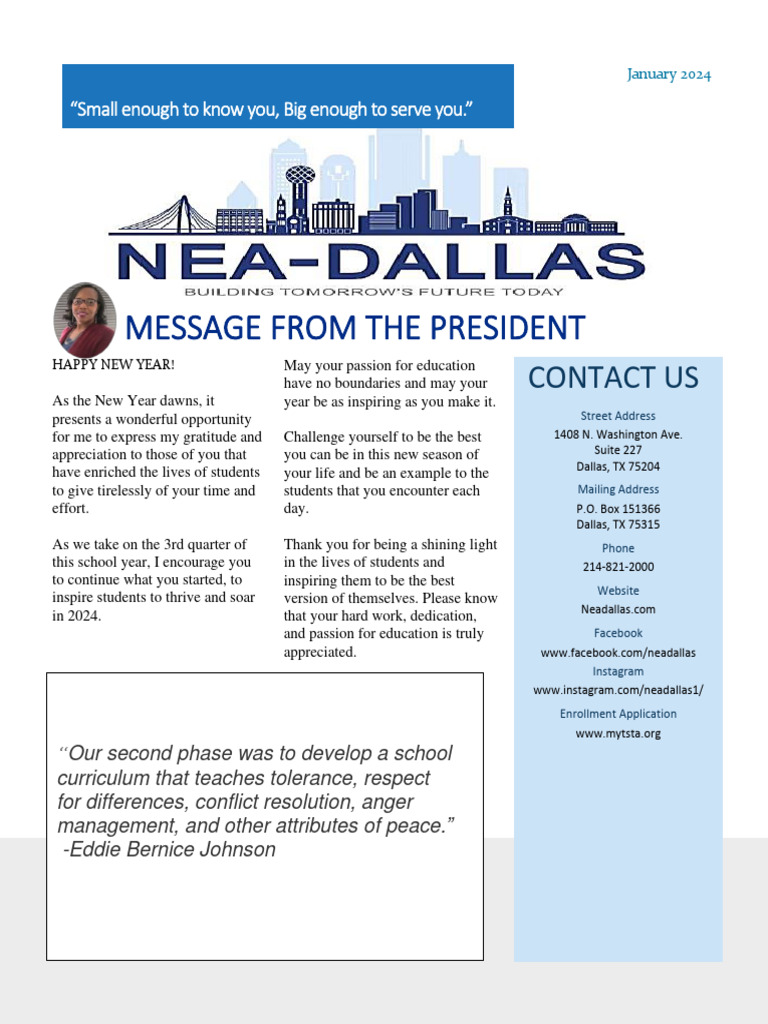 January 2024 Newsletter | PDF | Voter Registration | Elections
