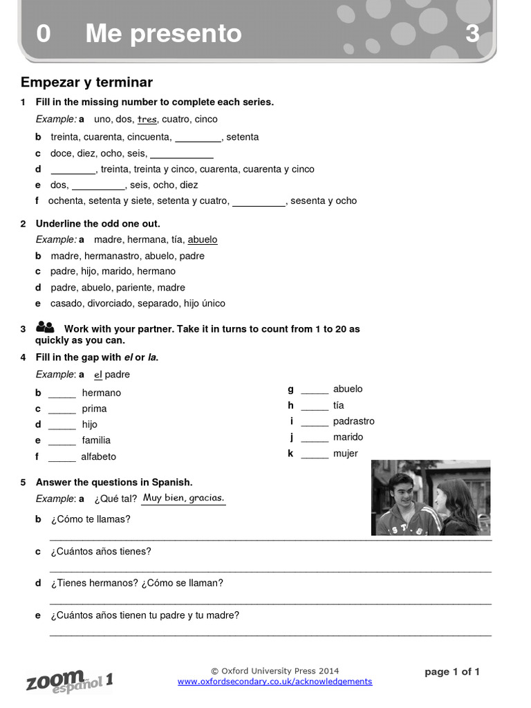 Ox - Zmes - 0 - cm03 Spanish ZOOM Textbook | PDF