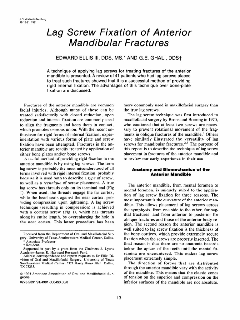 Ellis 1991 | PDF | Bone | Clinical Medicine