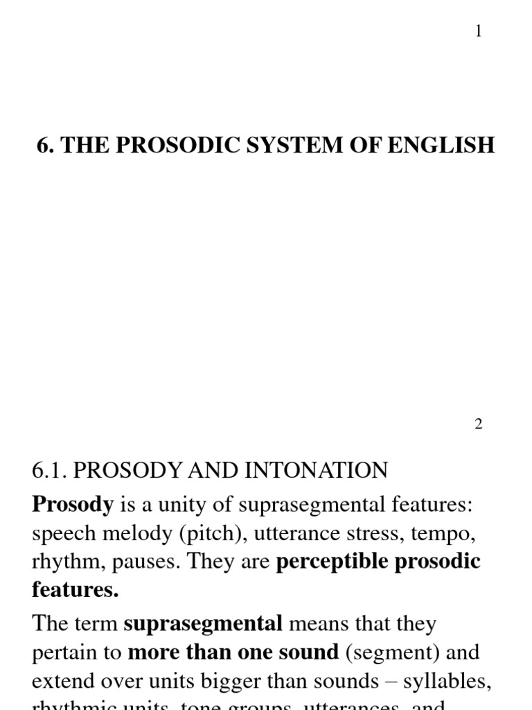 Prosodic System | PDF | Stress (Linguistics) | Syllable