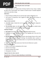 Suture and Staple Removal Procedure | PDF | Wound | Surgical Suture
