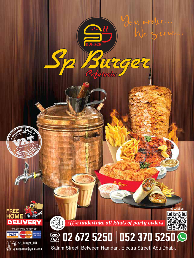 SP Burger Menu | PDF | Hamburgers | Curry