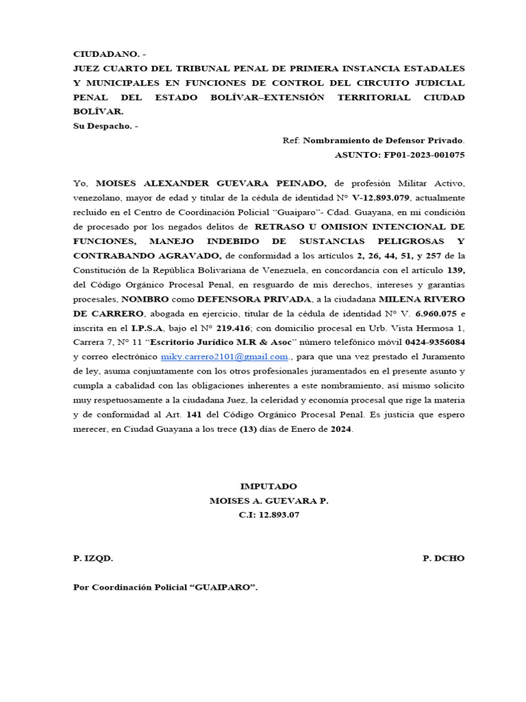 Modelo de Nombramiento | PDF