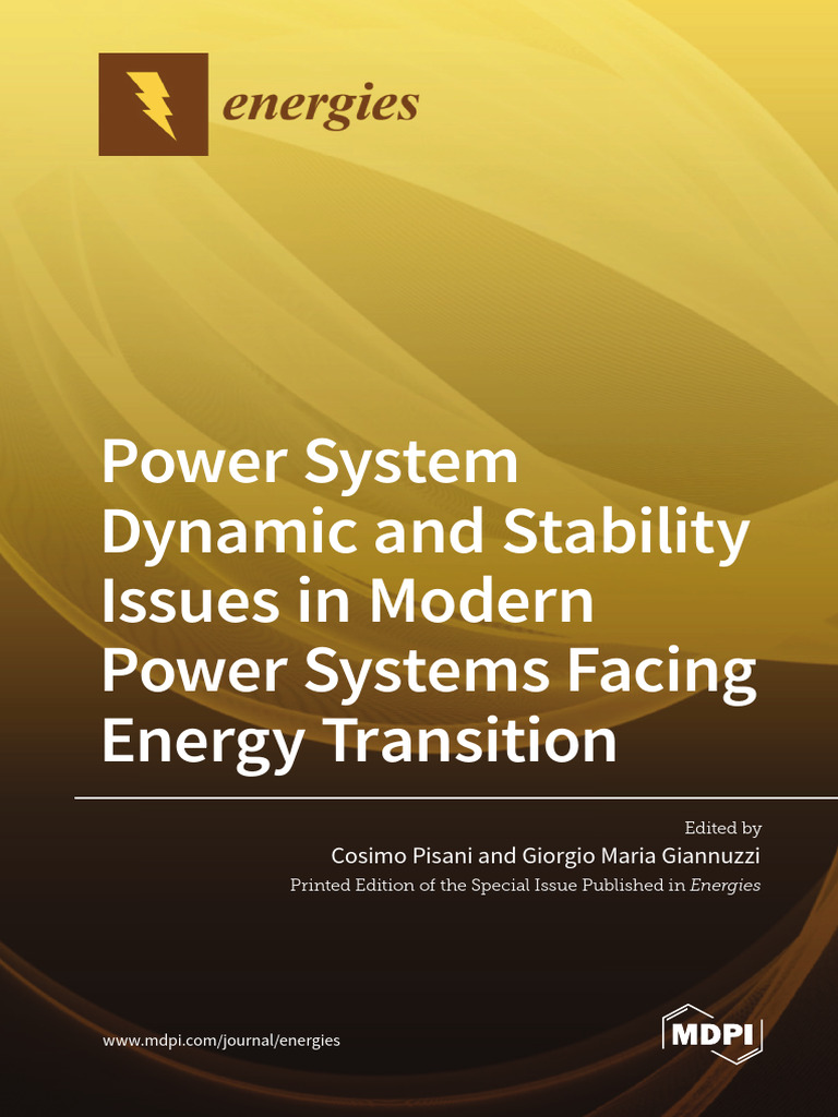 Power System Dynamic and Stability Issues in Modern Power Systems Facing Energy Transition | PDF ...