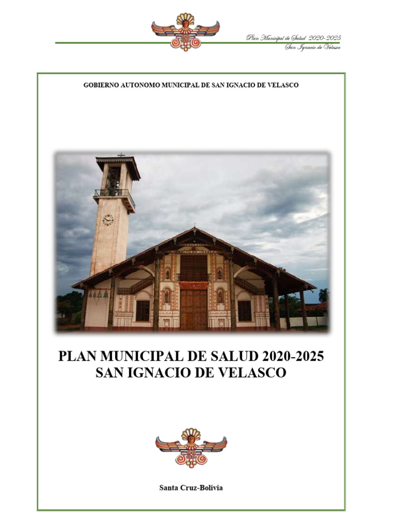 Plan Municipal de Salud San Ignacio de Velasco | PDF