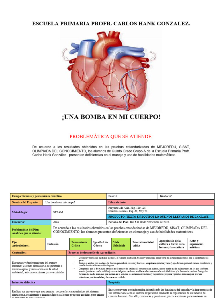 Una Bomba en Mi Cuerpo Del 6al 10 de Noviembre | PDF | Corazón ...