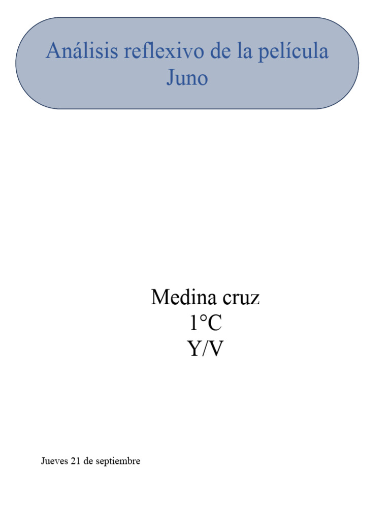 Reflexiones sobre la película Juno | PDF | Relaciones personales ...