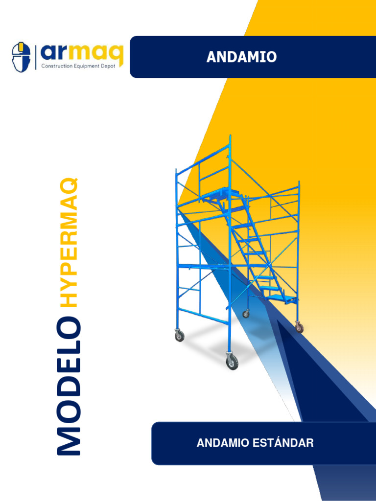 Ficha Tecnica Andamio Estándar Hypermaq | PDF