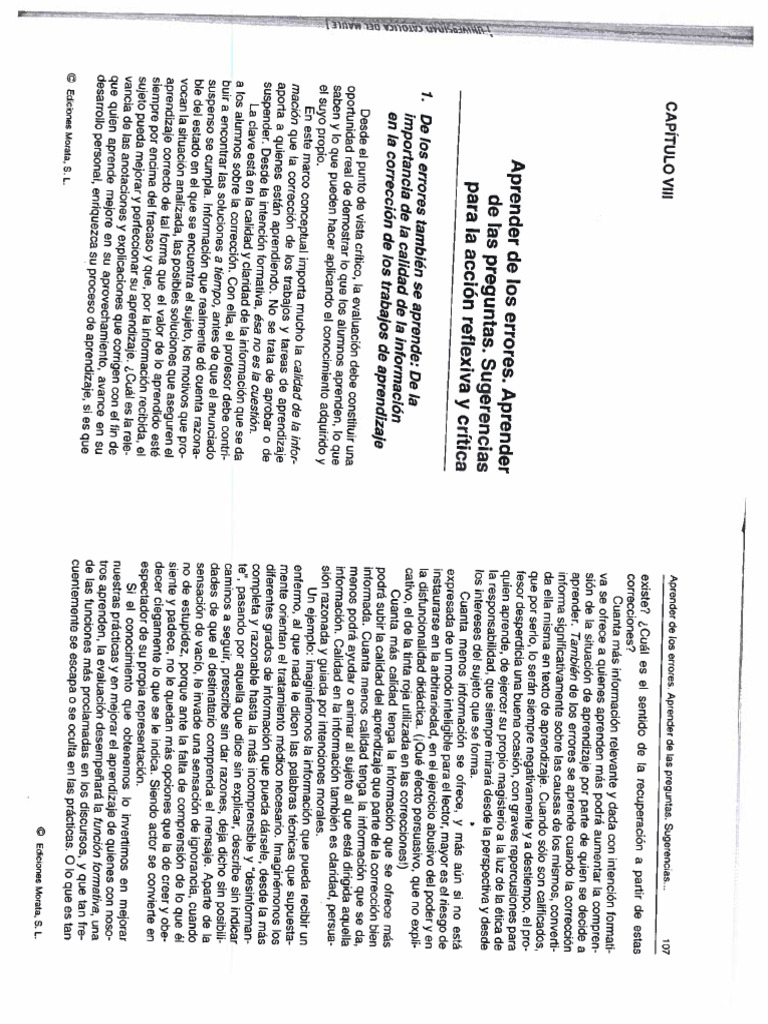 Cap. VIII Alvarez - Importancia de Las Preguntas y Errores | PDF