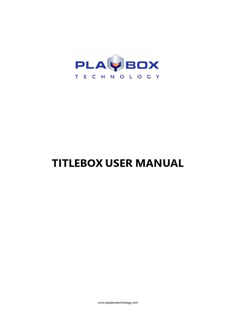 Titlebox User Manual | Download Free PDF | Icon (Computing) | Window (Computing)