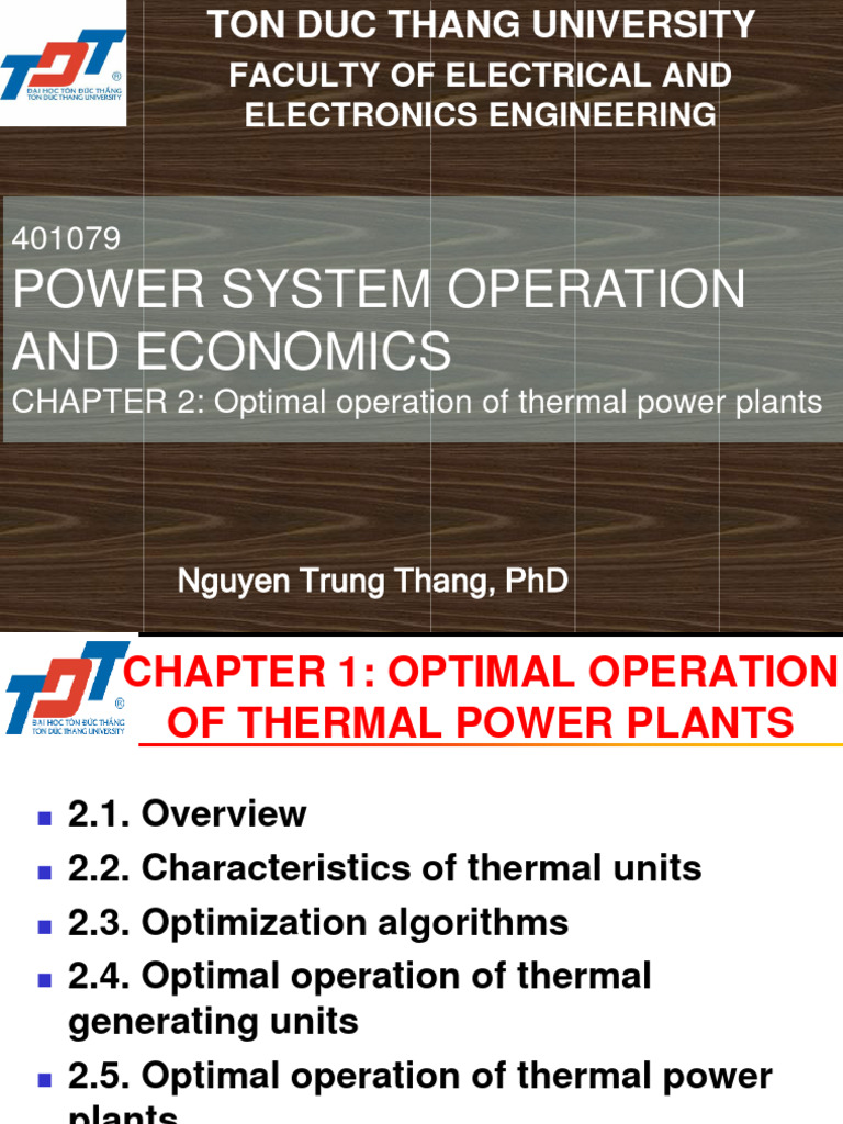 Chapter 2-Optimal Operation of Thermal Power Plants | PDF ...