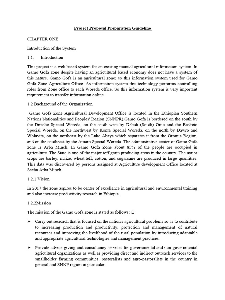 Project Proposal Preparation Guideline | PDF