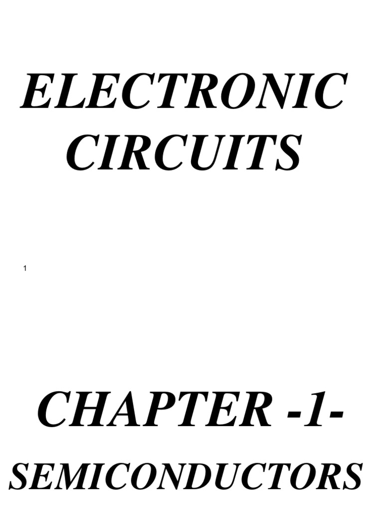 Electronics Chapter 1, 2, 3 & 4. | PDF | P–N Junction | Field Effect ... Electronics Chapter 1, 2, 3 & 4. | PDF | P–N Junction | Field Effect ...