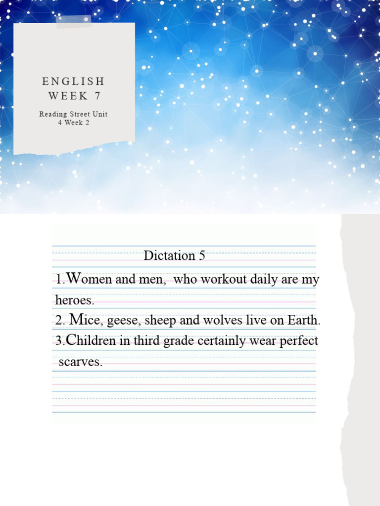 English Week 7 | PDF