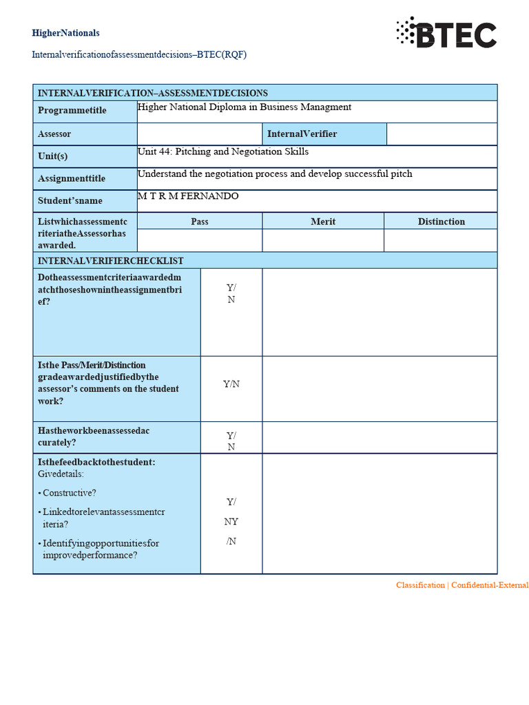 Unit 44 - Pitching and Negotiation Skills | PDF
