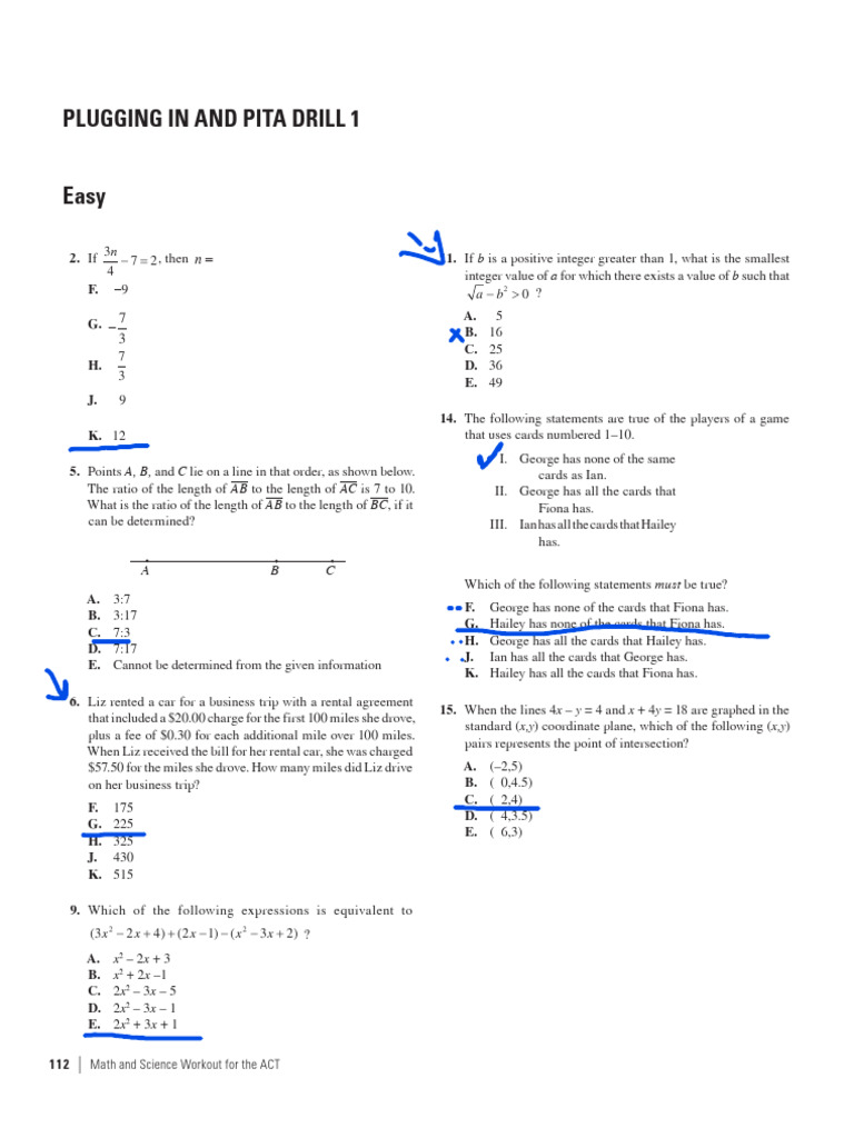 Algebra PITA Drill 1 | Download Free PDF | Mathematics | Mathematical ...