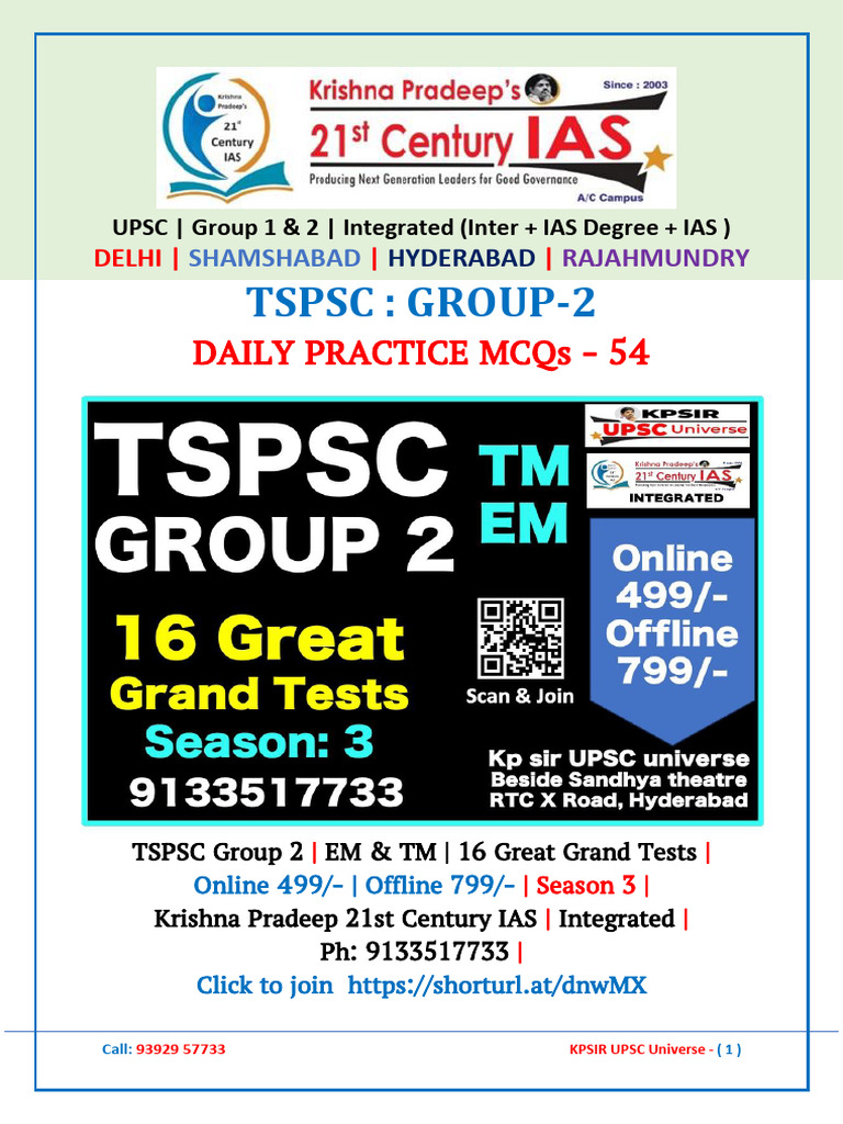 TS Gr-2 (TM) Practice | PDF