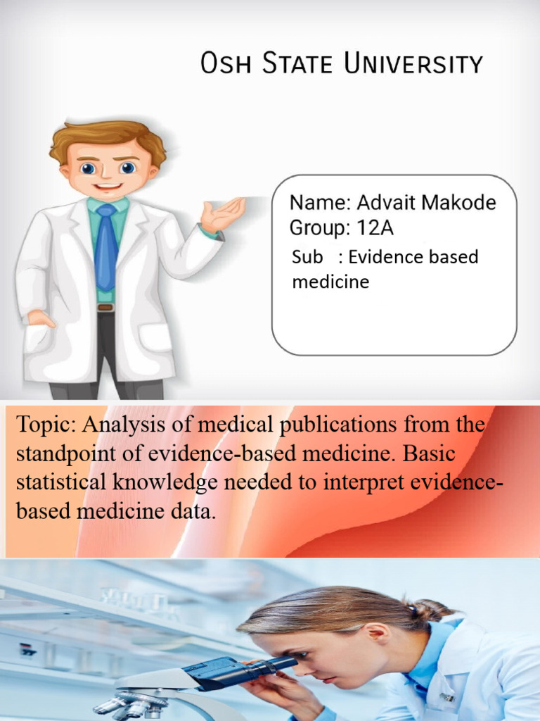 EBM Presentation | PDF | Statistics | Evidence Based Medicine